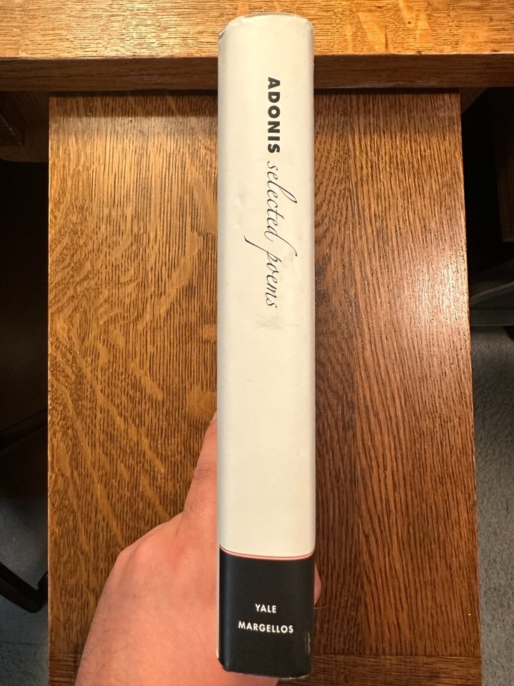 Adonis: Selected Poems 2010 HC (Margellos World Republic of Letters ...