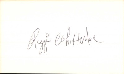 Reggie Whittemore Signed 3x5 Index Card Cut 1979-86 Bristol Red Sox ...