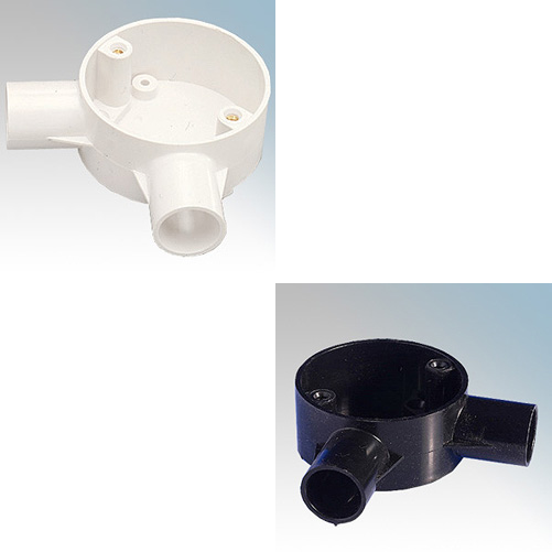 Marshall Tufflex Conduit PVC Boxes 20mm/25mm Black White Heavy Cable ...