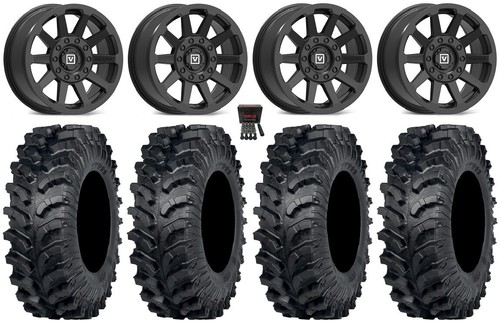 Valor V02 15" Wheels Black 34" MT911 Tires Textron Wildcat XX | eBay