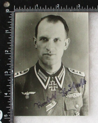WW2 GERMAN ARMY KNIGHTS CROSS RECIPIENT REINHOLD BOHMKE SIGNED PHOTO ...