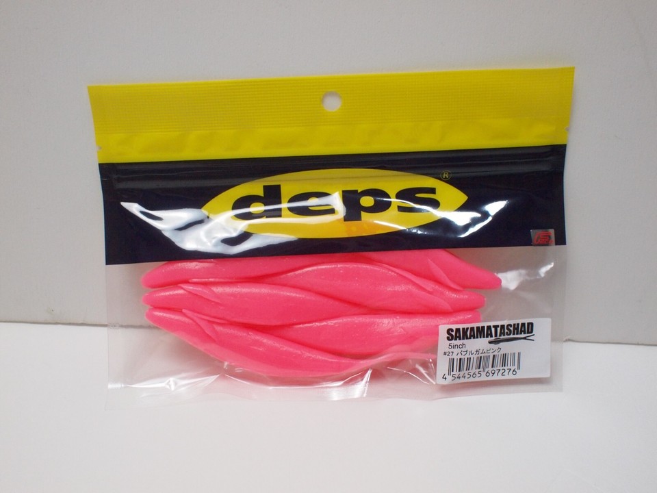Deps Sakamata Shad 5 inch Soft Plastic Fluke Jerkbait(Choose Colors) IN ...