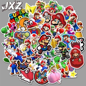 50 X Mario World Sticker Pack Set Game DIY Imposter Decal Waterproof ...