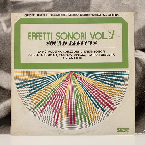Effets Sonores Vol. 7 Sound Effects LP VG / Ex 1974 Italie Vedette Vsm ...