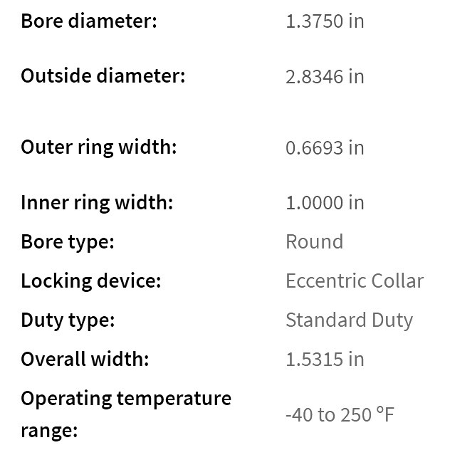NTN AEL207-106D1 W3 (AL207-106) Eccentric Collar-Insert Bearing 1-3/8 ...