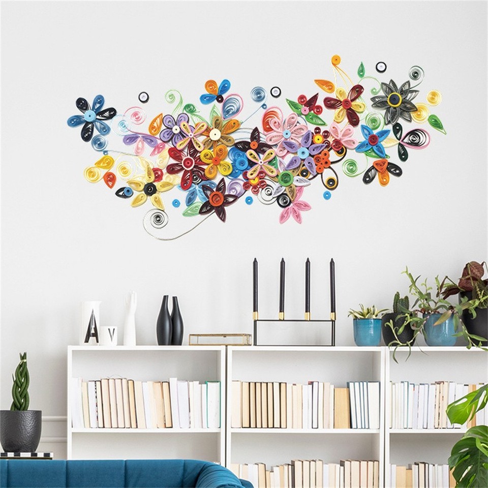 Floral Patterned Wall Stickers Vinyl Decor Solutions for Home Interior ...