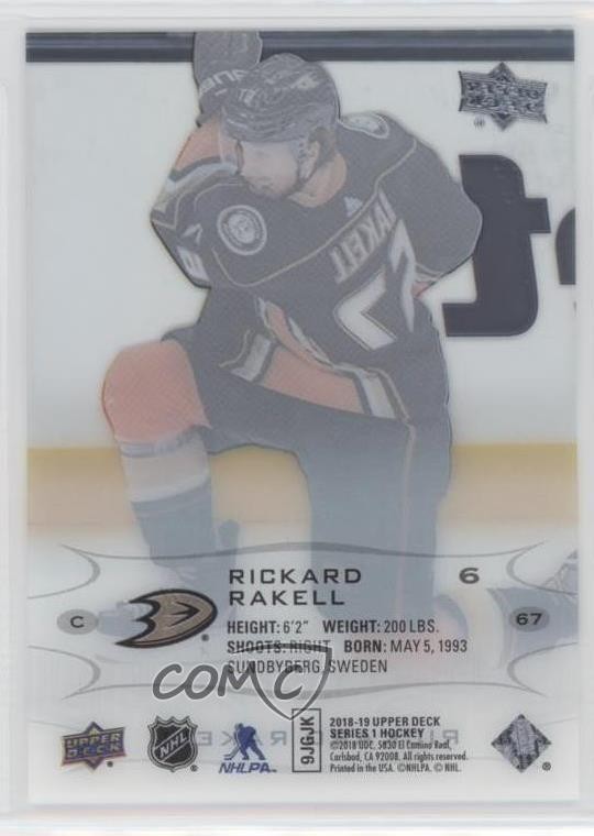 2018-19 Upper Deck Clear Cut Rickard Rakell #6 1u6 | eBay