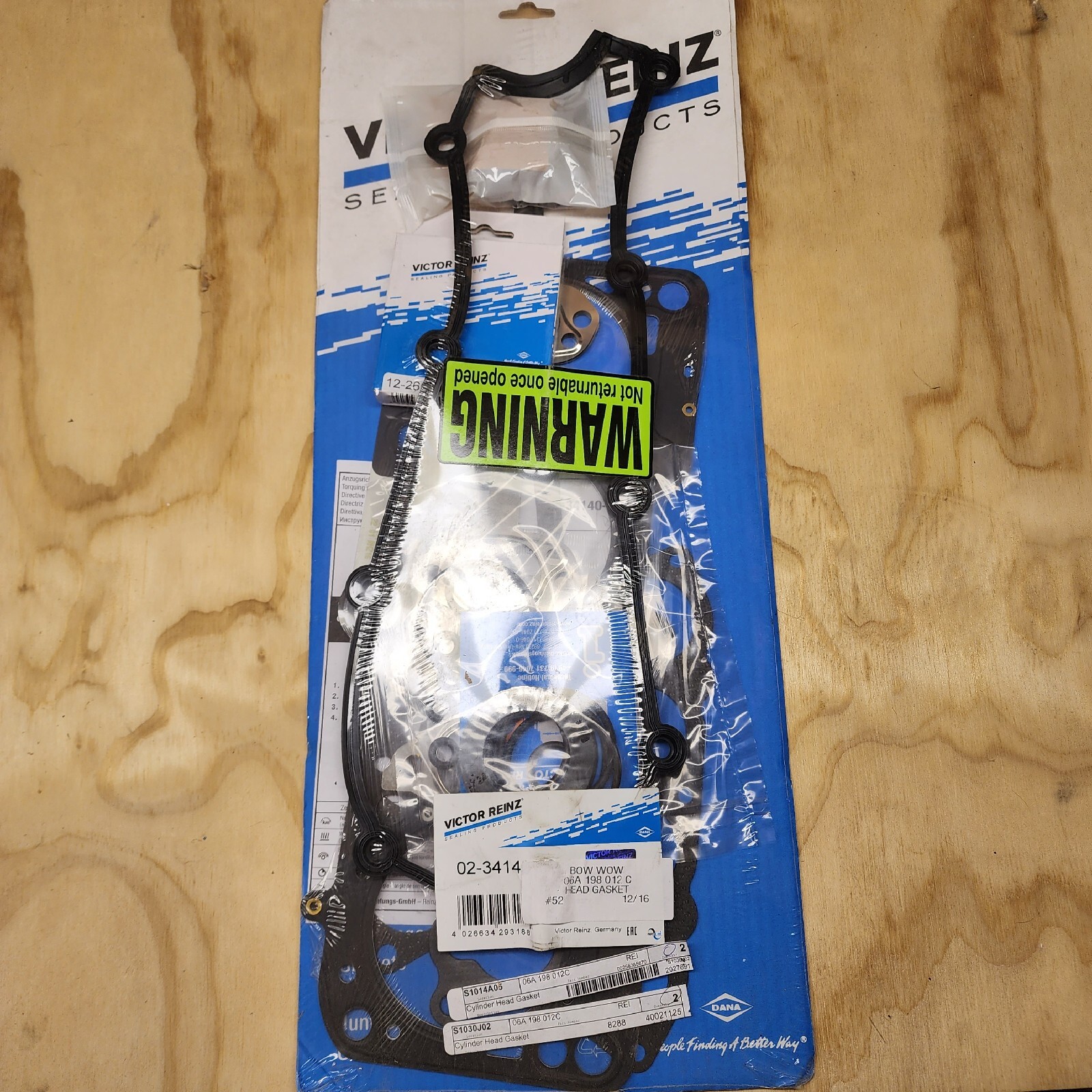 Engine Cylinder Head Gasket Set VICTOR REINZ 02-34140-03 VW 99-06 | eBay