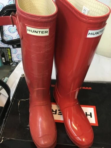 Brick Red Hunter Rain Boots