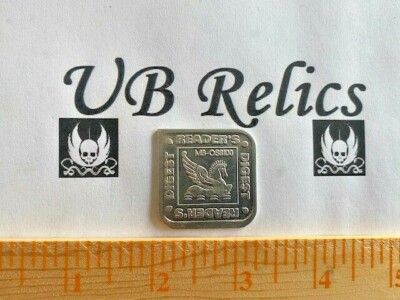 Reader's Digest Square Aluminum Pegasus Token Coin Ms-os8100 1.25" : | eBay