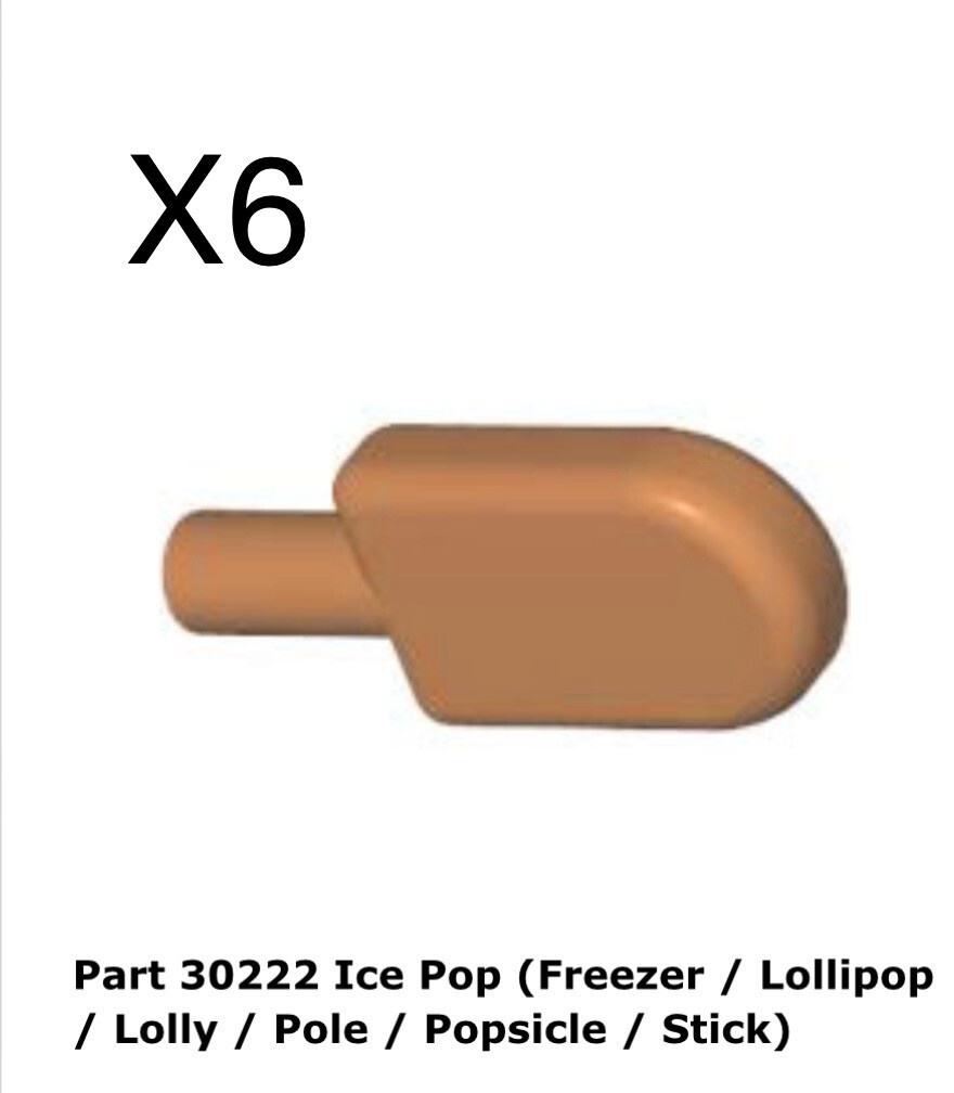 Lego 6 Medium Nougat City Mini Figures Ice Pop Lollipop / Lolly ...