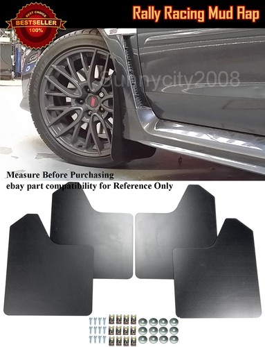 15"x11.5" 4 Pcs Black Rally Racing Flexible Mud Flaps Splash Guard For ...