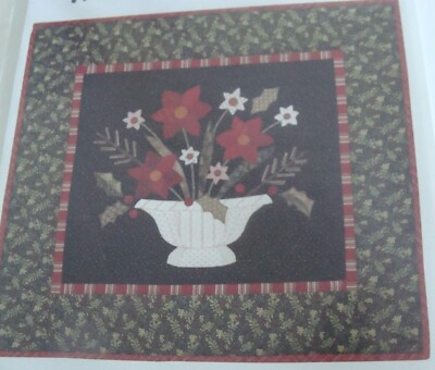 NIP Winter Gathering Quilt Pattern by Country Applique Flowers CA148 | eBay