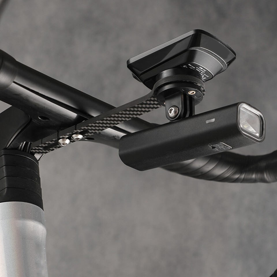 Carbon Fiber Road Bike Handlebar Speedometer Mount Holder for Garmin ...