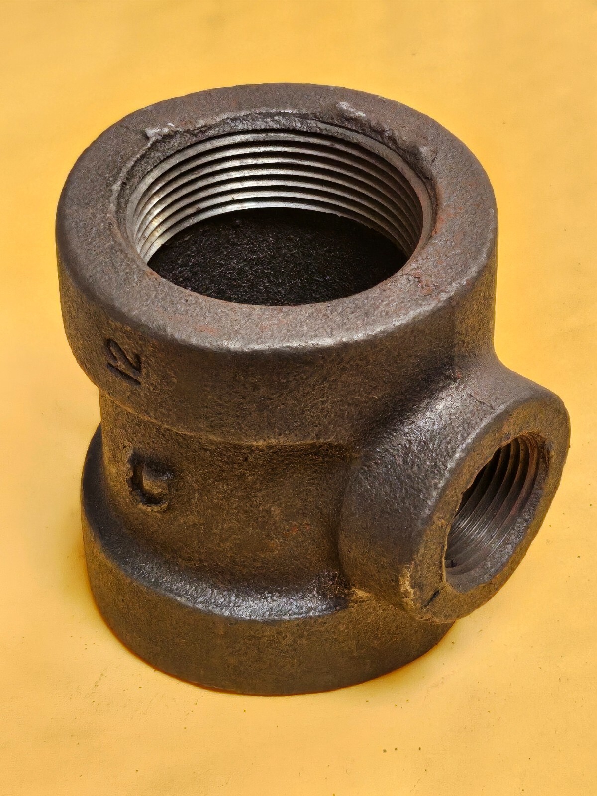 1-1/2" x 1-1/2" x 3/4" Cast Iron TEE Class 125 MADE IN USA-GRINNELL ...