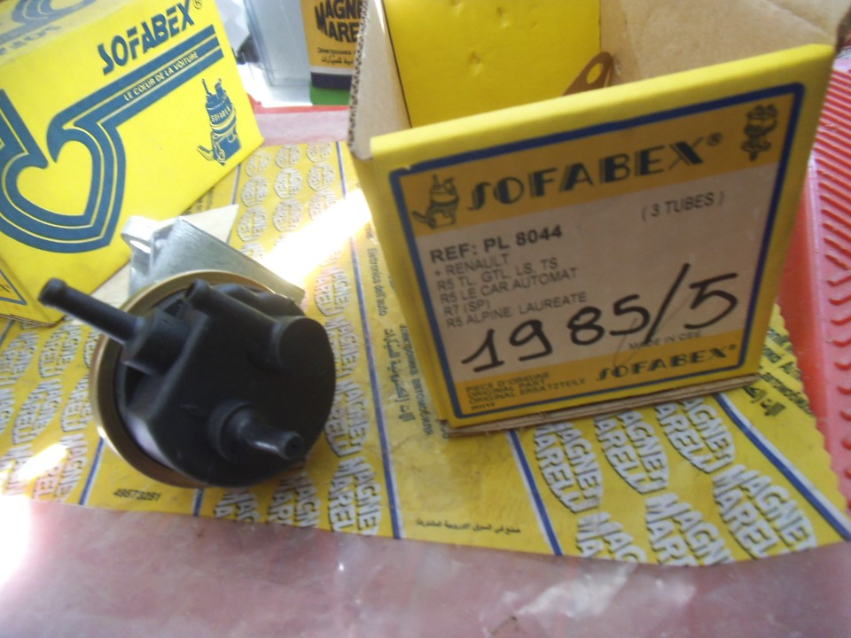 SOFABEX PL 8044 POMPA CARBURANTE PER RENAULT R5-R7-R5 ALPINE / FUEL ...