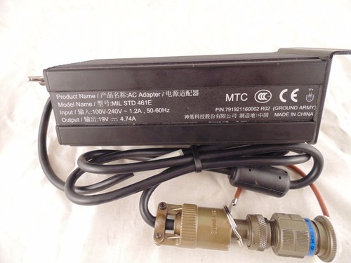 Getac MIL STD 461E 791921160002 R02 19V 4.74A AC Adapter 33-3 | eBay