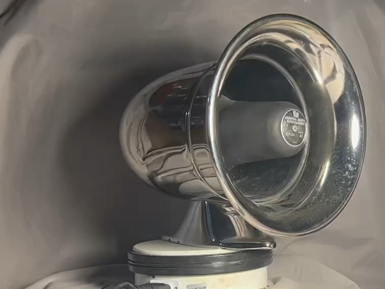 Federal Signal Chrome Speaker CP100 With Mounting Base | eBay