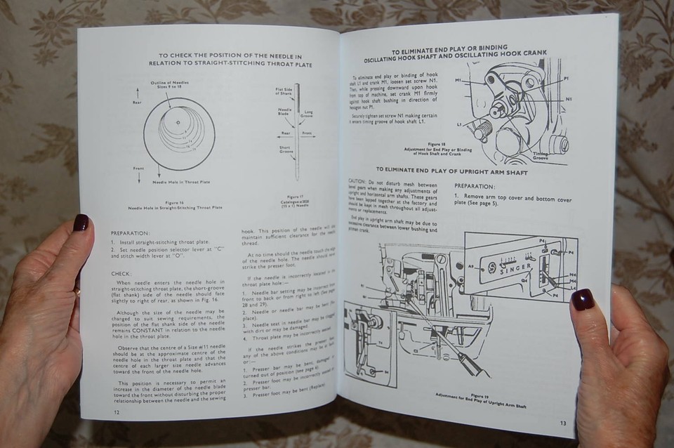 Professional Full Edition Service Manual for Singer 337 and 338 Sewing ...