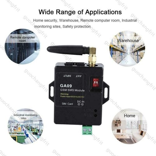 GSM Alarm System GA09 8 Channels Home Security Intelligent Wireless SMS ...