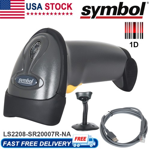 Symbol LS2208-SR20007R-NA USB Barcode Scanner Handheld 1D Bar Code ...