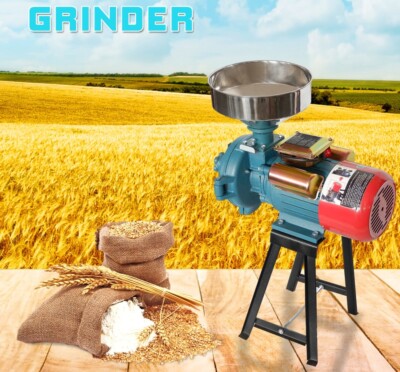 NAIZEA Electric Grain Mill Grinder Corn Grinder Mill Cereals Grinder ...