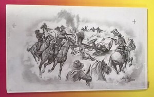 Douglas Weaver Native American Art Original Sketch Drawing Western Americana | eBay