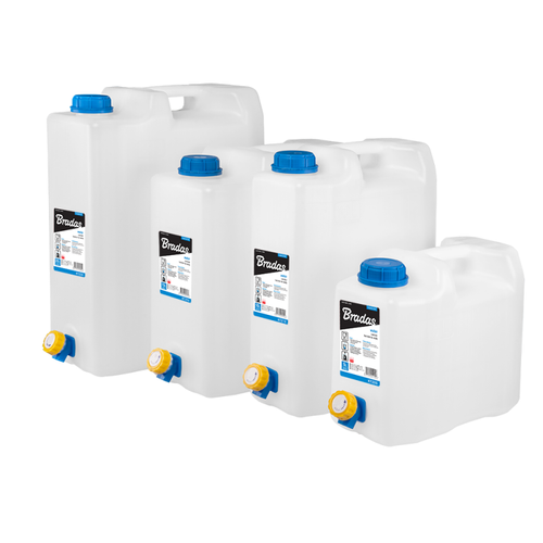 Plastic Water Carrier Container with Tap Camping Portable Jerry Can 5 ...