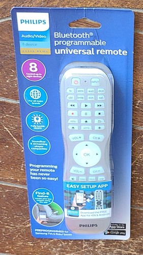 PHILIPS Bluetooth Programable Elite + Universal Remote for 8 Devices ...