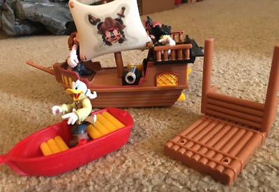 Disney Mickey Mouse Toy Pirate Ship Play Set | eBay