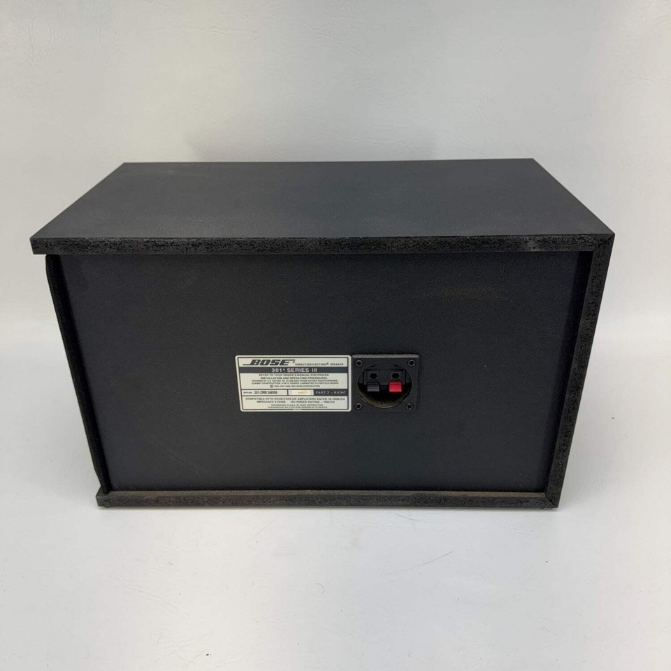 Bose 301 Series III Direct Reflecting Black Bookshelf Speaker | eBay