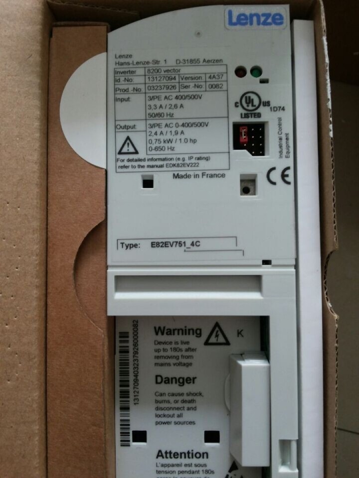1PC LENZE Inverter E82EV751K4C E82EV751_4C New In Box Expedited ...