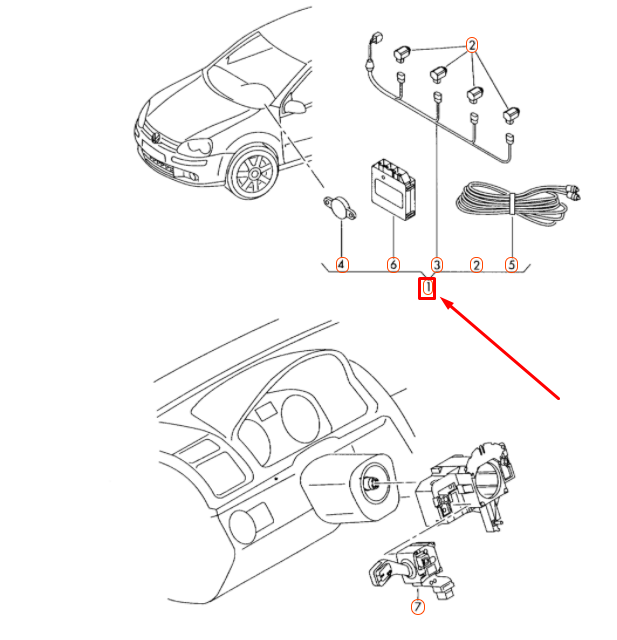Genuine Volkswagen Golf Mk7 Rear Parking Sensor Assist Kit 5G0054630 ...