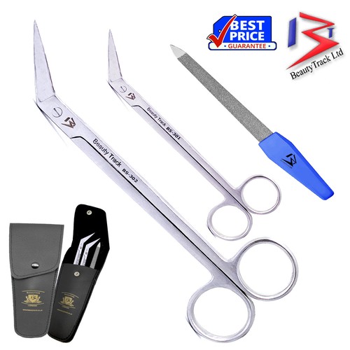 Professional Toe Nail Scissors Set Extra Long Handle Scissor Nail File ...