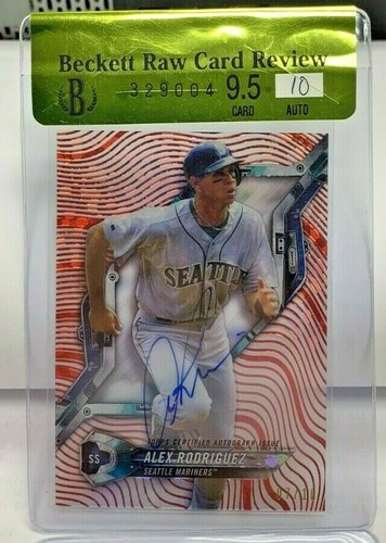 Alex Rodriguez 2018 Topps High Tek Red Autograph Auto #d 7/10 BGS/RCR 9 ...