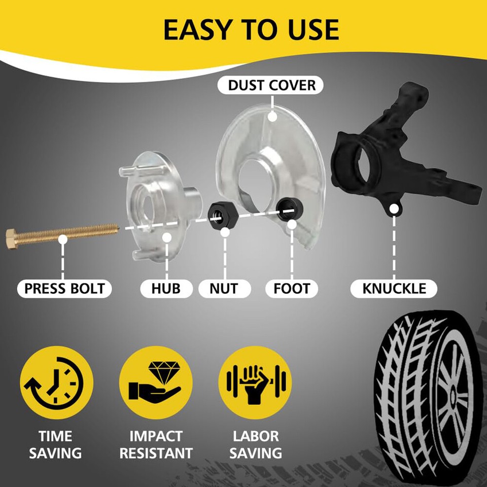 Wheel Hub Removal Tool 78834 Bolts & Nuts Impact Rated Hub Removal Bolt ...