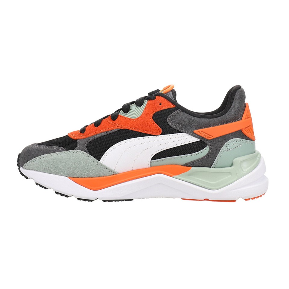 PUMA Trc Prevaze Brand Love Lace Up Mens Green, Orange Sneakers Casual ...