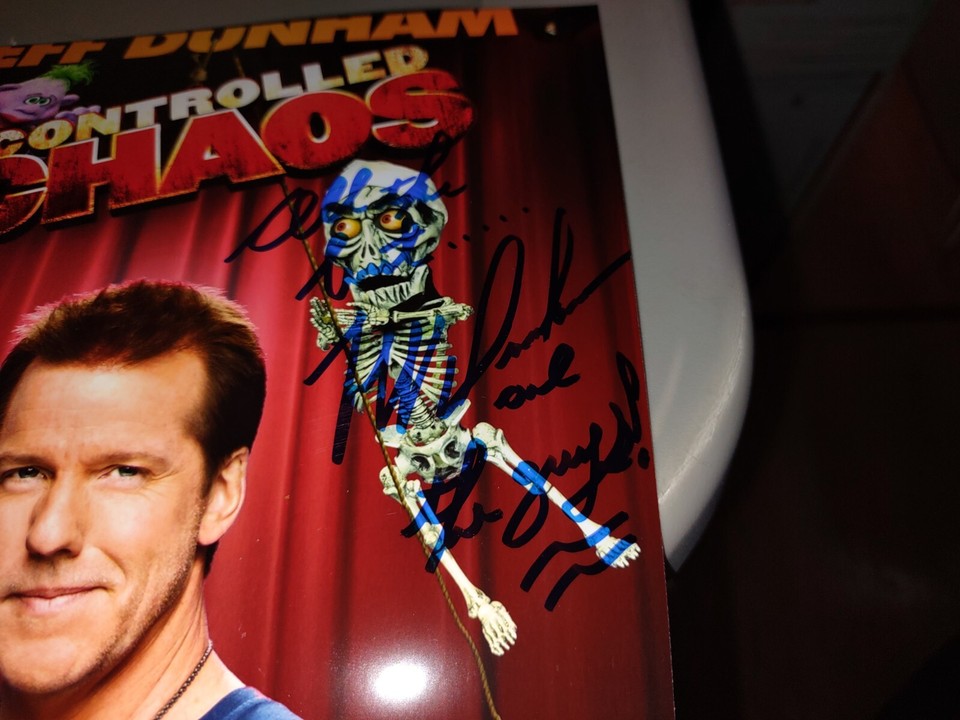 JEFF DUNHAM COMIC ICON PUPPETEER WALTER LEGENDARY SIGNED AUTOGRAPHED ...