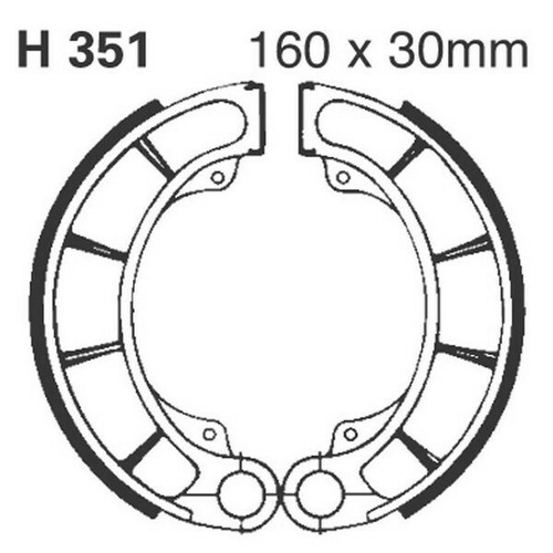 H351 EBC Brake Shoes Honda PS 250 5/6 Big Ruckus 05-06R | eBay