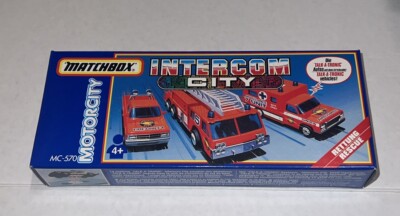 Matchbox Motorcity Intercom City Motorcity Computerized 3 Vehicles 1992 ...