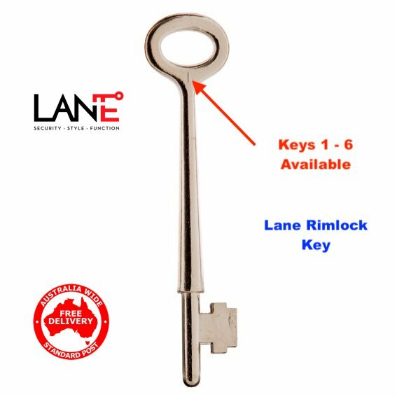 LANE Rim Lock 2 Lever Rimlock Lock Key 1, 2, 3, 4, 5 OR 6-YOU CHOOSE ...
