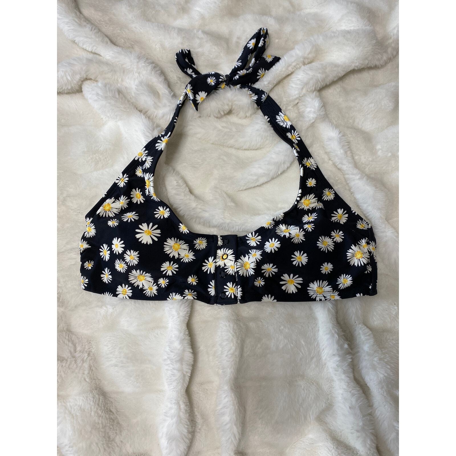 No Boundaries Womens Daisy Adjustable Swim Top XL - Gem