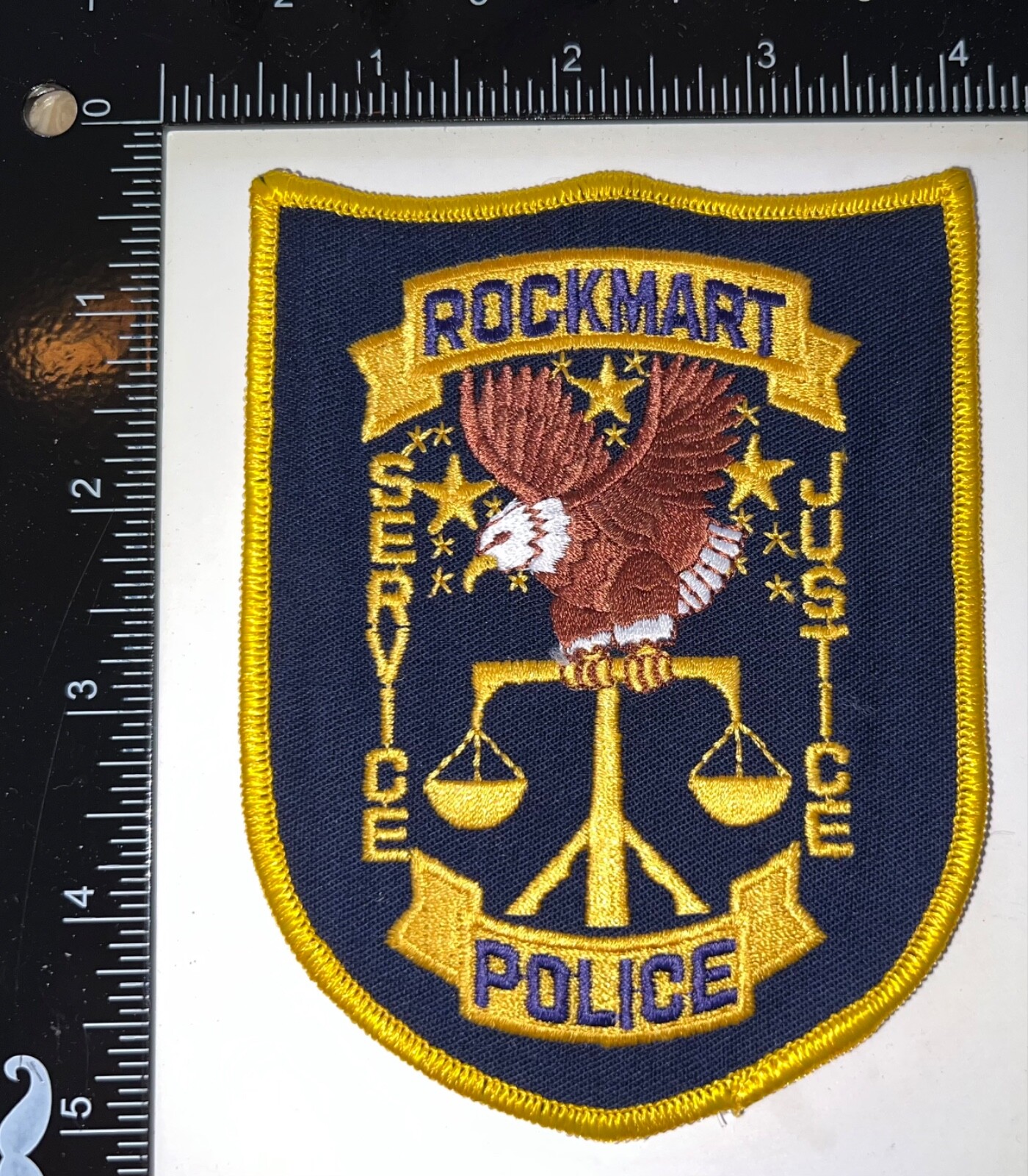 VINTAGE OBSOLETE Rockmart GA Georgia Police Department Patch | eBay
