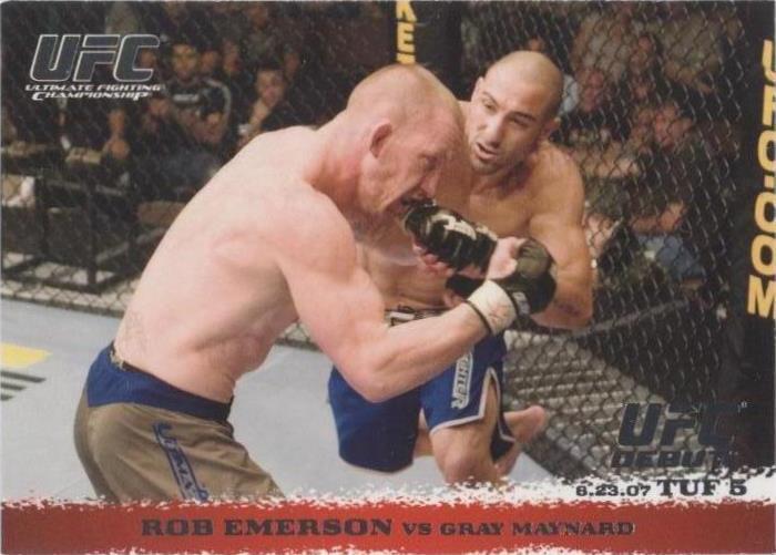 2009 Topps UFC Round 1 - Gray Maynard, Rob Emerson #68 (RC) for sale ...