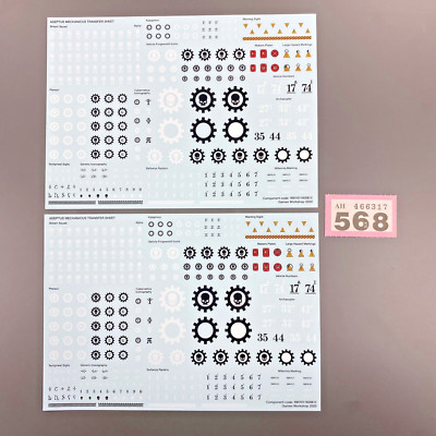 X2 ADEPTUS MECHANICUS TRANSFERS DECALS SHEET ADMECH GAMES WORKSHOP ...