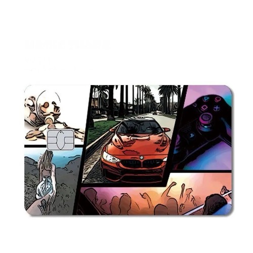 GTA-THEME Fan Art Credit Card Debit Card Waterproof PVC Sticker | eBay