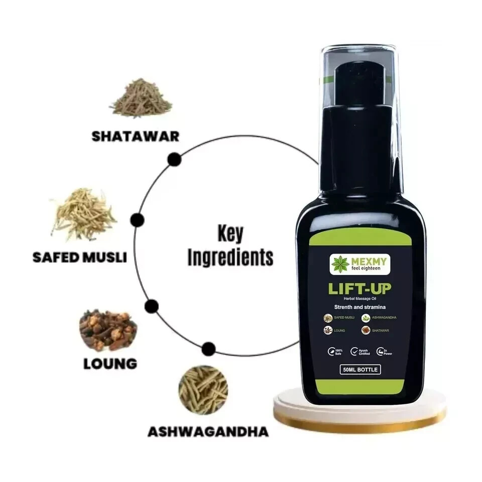 Male Natural LIFT UP OIL Big &Thick Growth Faster XXXL Enhancement Oil ...