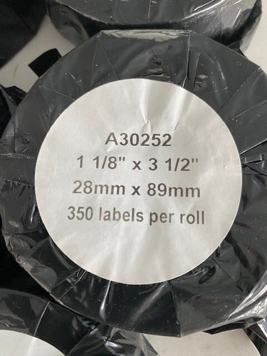 Dymo A30252 1 1/8" x 3 1/2" Address Label Roll -5 rolls White 350 ...