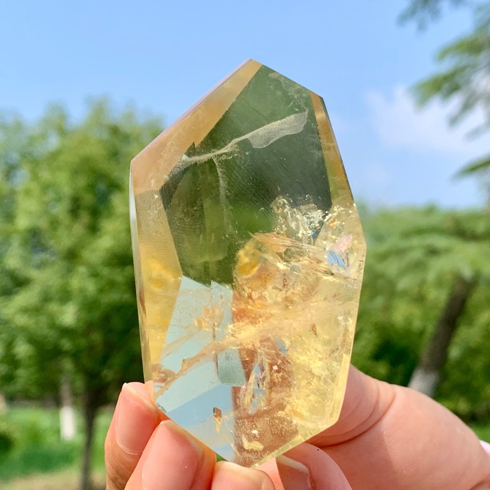 118G AAA Grade Natural Citrine Freeform Quartz Crystal Healing Energy ...