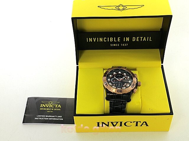 Invicta Men's Chronograph 28267 Sea Hunter Rose Gold & Black NWT from ...